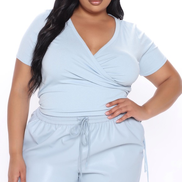 Tops | Baby Blue Women Top | Poshmark